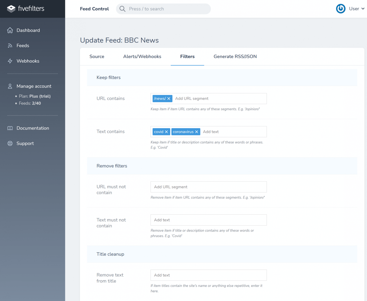 Feed Control, Full-Text RSS, Feed Creator: Which to choose? - FiveFilters.org